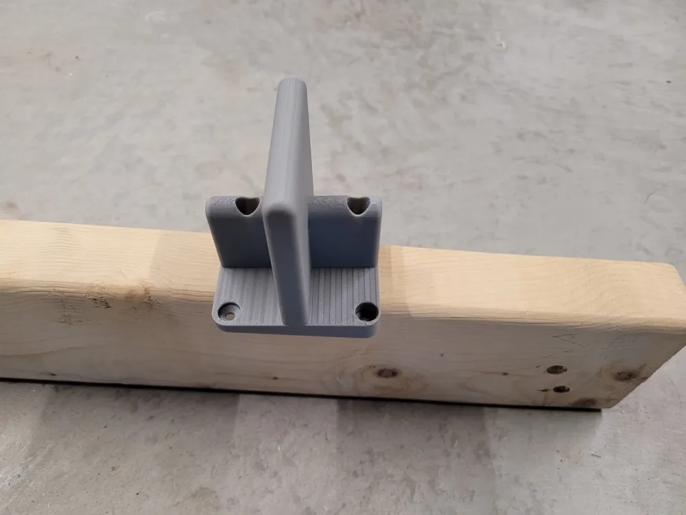 Parallel clamp support block wall mount 5 degrees - Free 3D Print Model ...