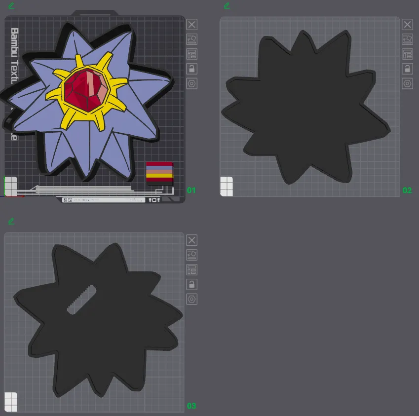 Pokemon - 0121 Starmie LED Lamp by BeeTee 3D - MakerWorld