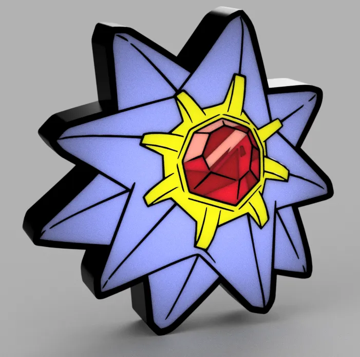 Pokemon - 0121 Starmie LED Lamp by BeeTee 3D - MakerWorld