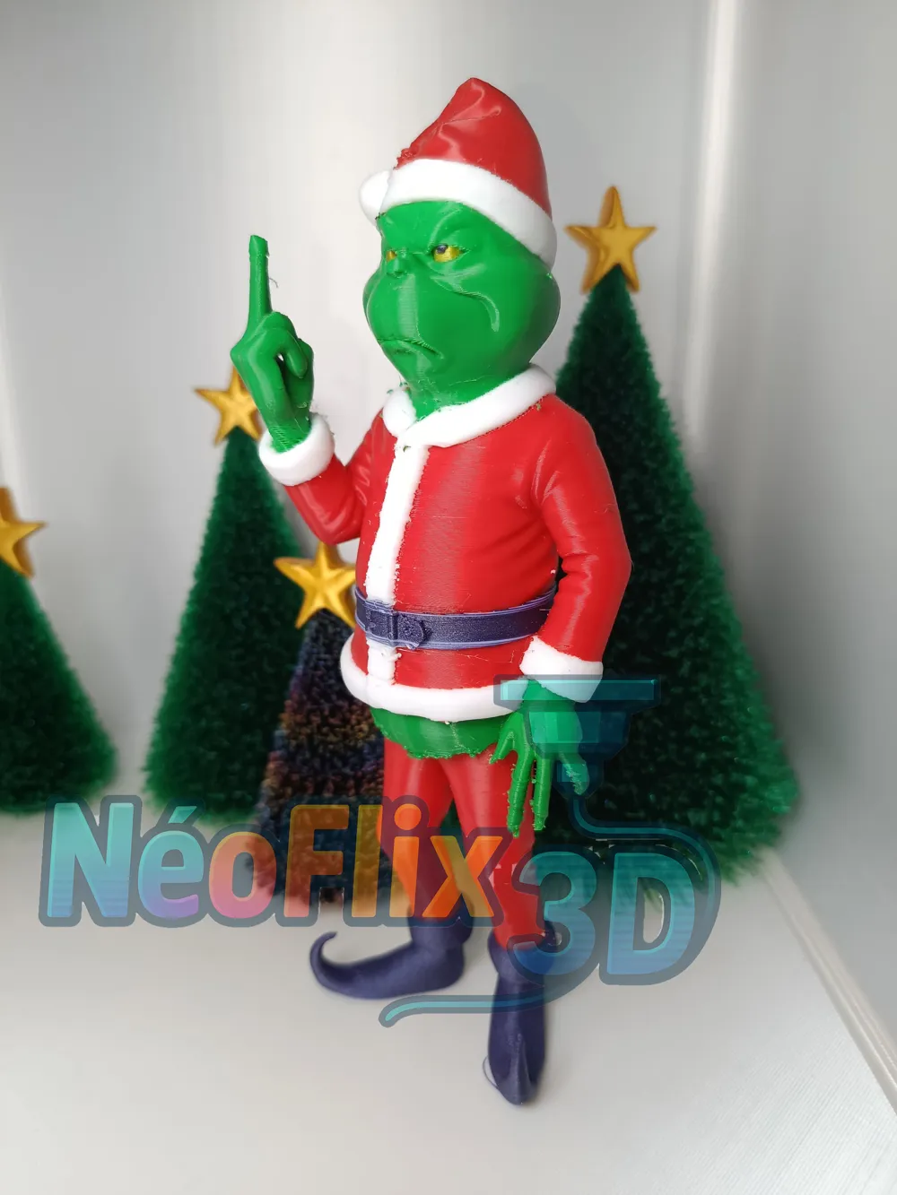 Grinch Middle Finger Christmas - Free 3D Print Model - MakerWorld
