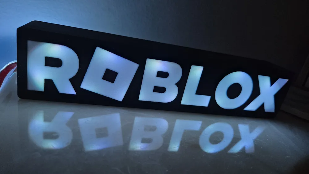 Roblox Logo - Simple Lightbox by IronSerif MakerWorld: Download Free 3D ...