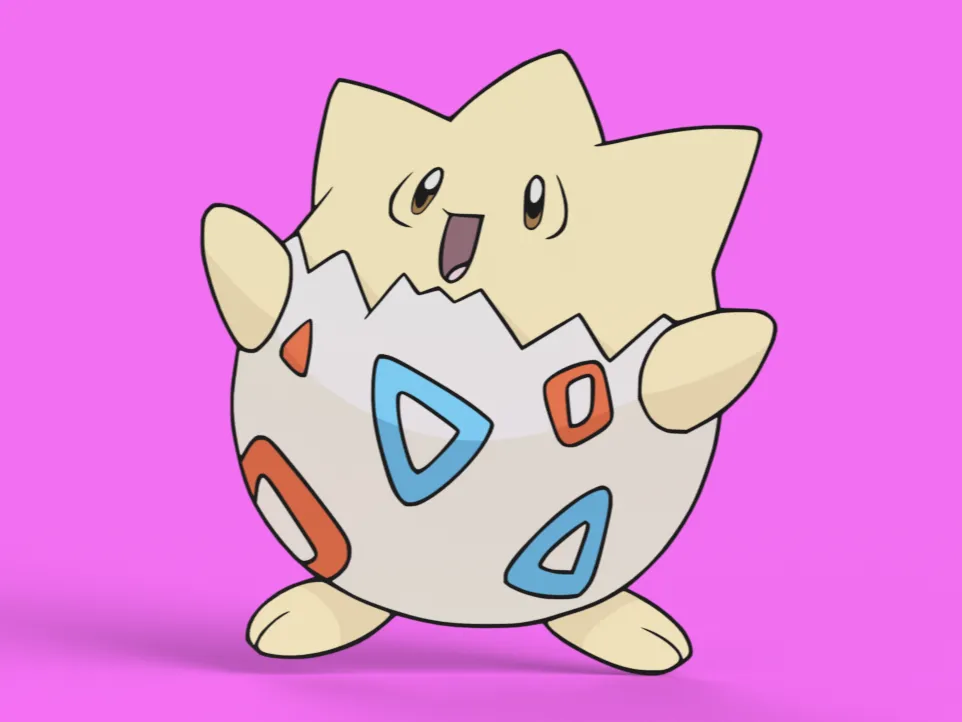 Togepi Wall Art by Sitsero - MakerWorld