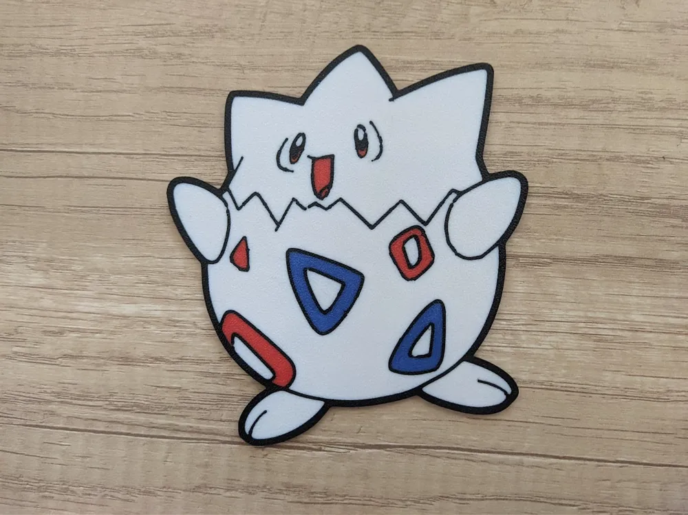Togepi Wall Art by SitseroMakerWorld: Download Free 3D Models
