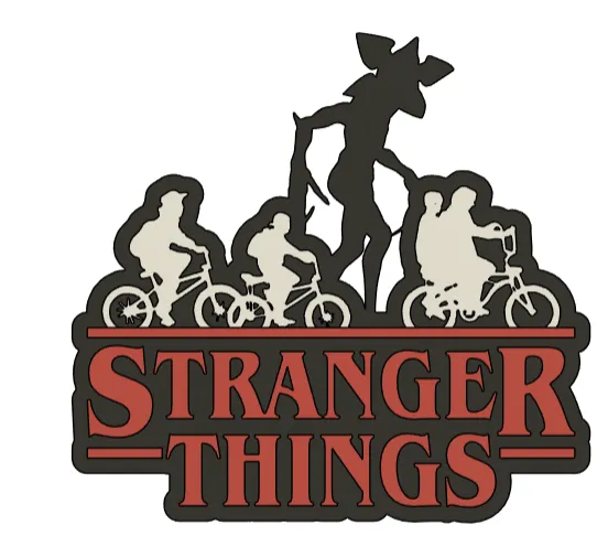 Stranger Things sign wall art 3 color No AMS - Free 3D Print Model ...