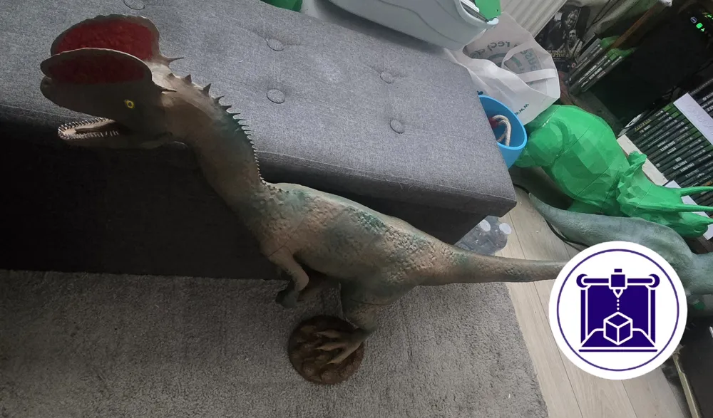 dilophosaurus 3ft2" model - Free 3D Print Model - MakerWorld