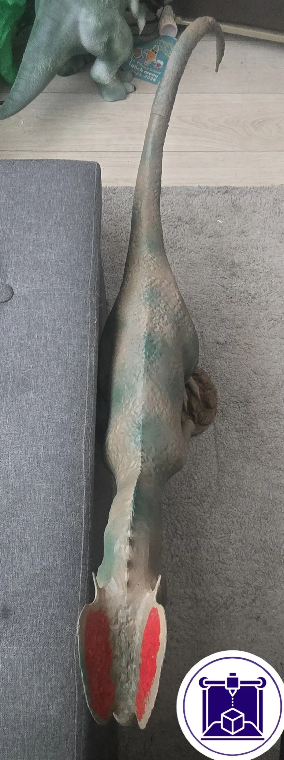 dilophosaurus 3ft2" model - Free 3D Print Model - MakerWorld