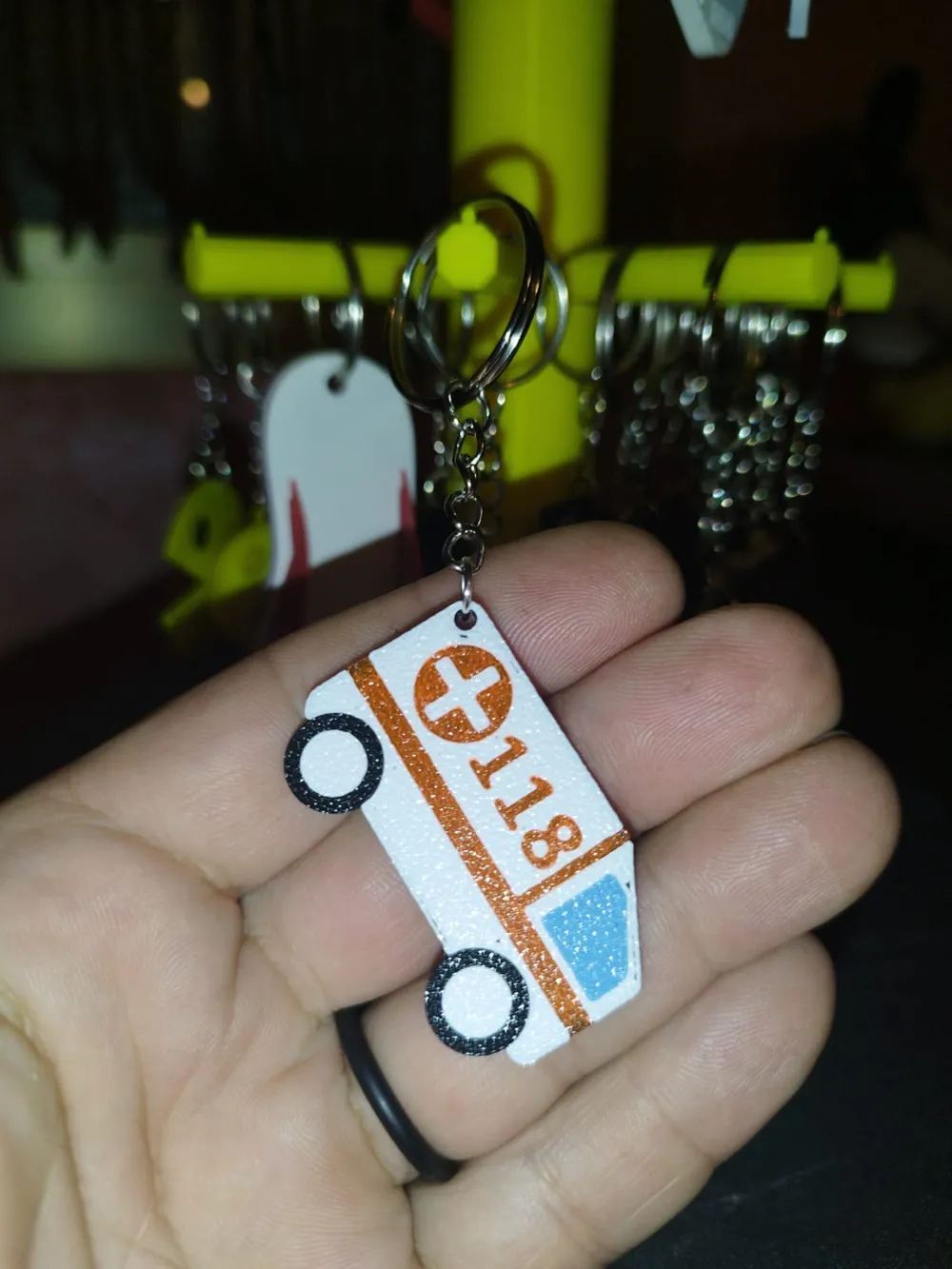 Ambulance 118 keychain by MAX MakerWorld: Download Free 3D Models
