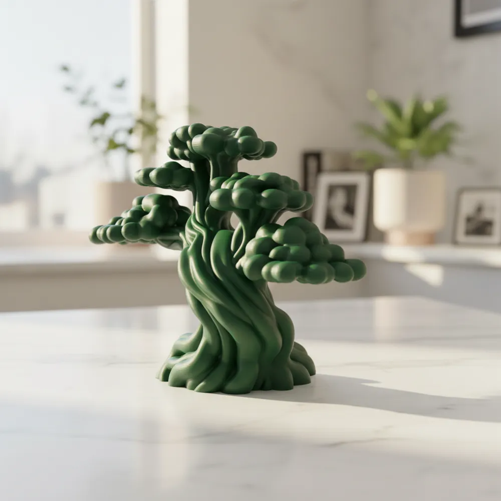 Stylized Bonsai Tree 3D Print - Free 3D Print Model - MakerWorld