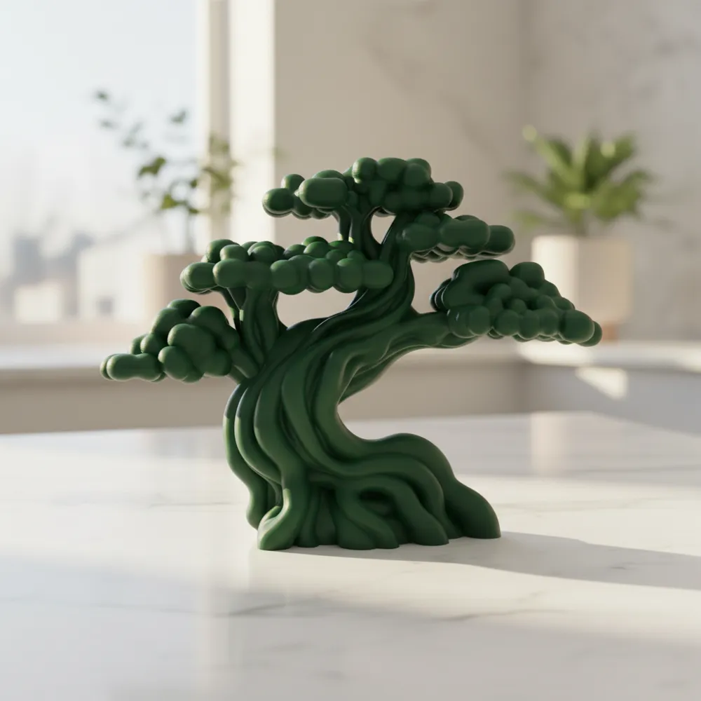 Stylized Bonsai Tree 3D Print - Free 3D Print Model - MakerWorld
