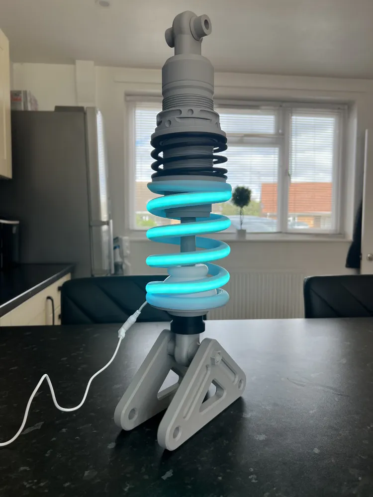 Coil Over Desk Light - Free 3D Print Model - MakerWorld