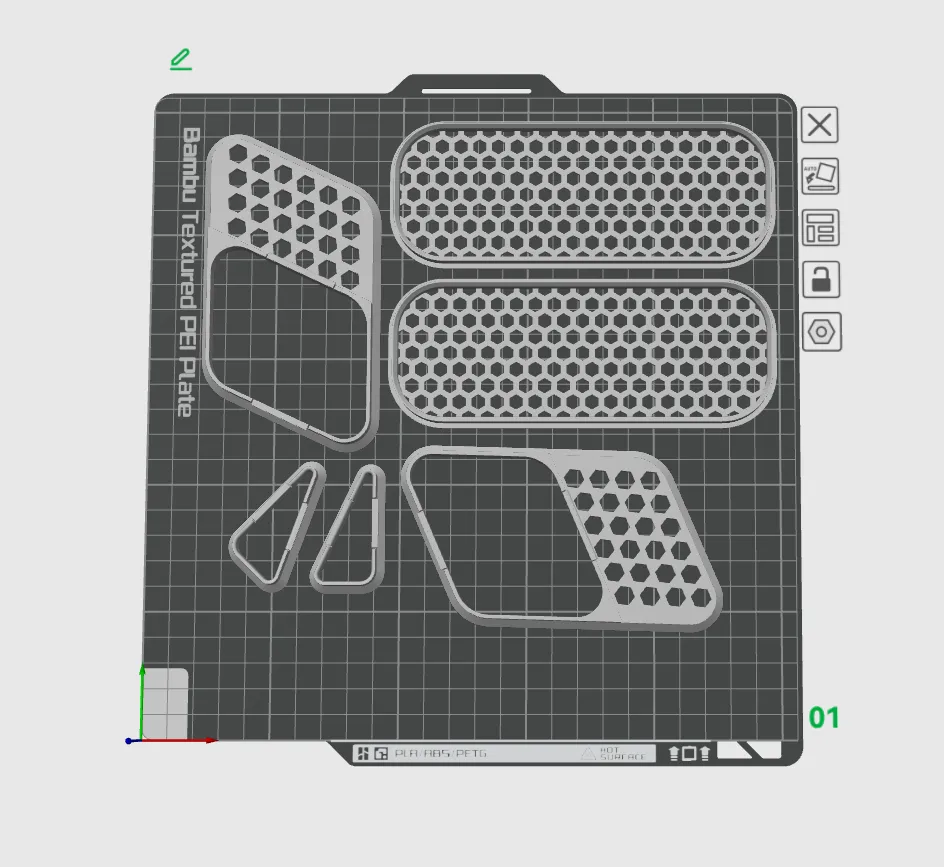 Rear AMS Riser V2 side panels maCyo42 Remixed by JCastaño - MakerWorld