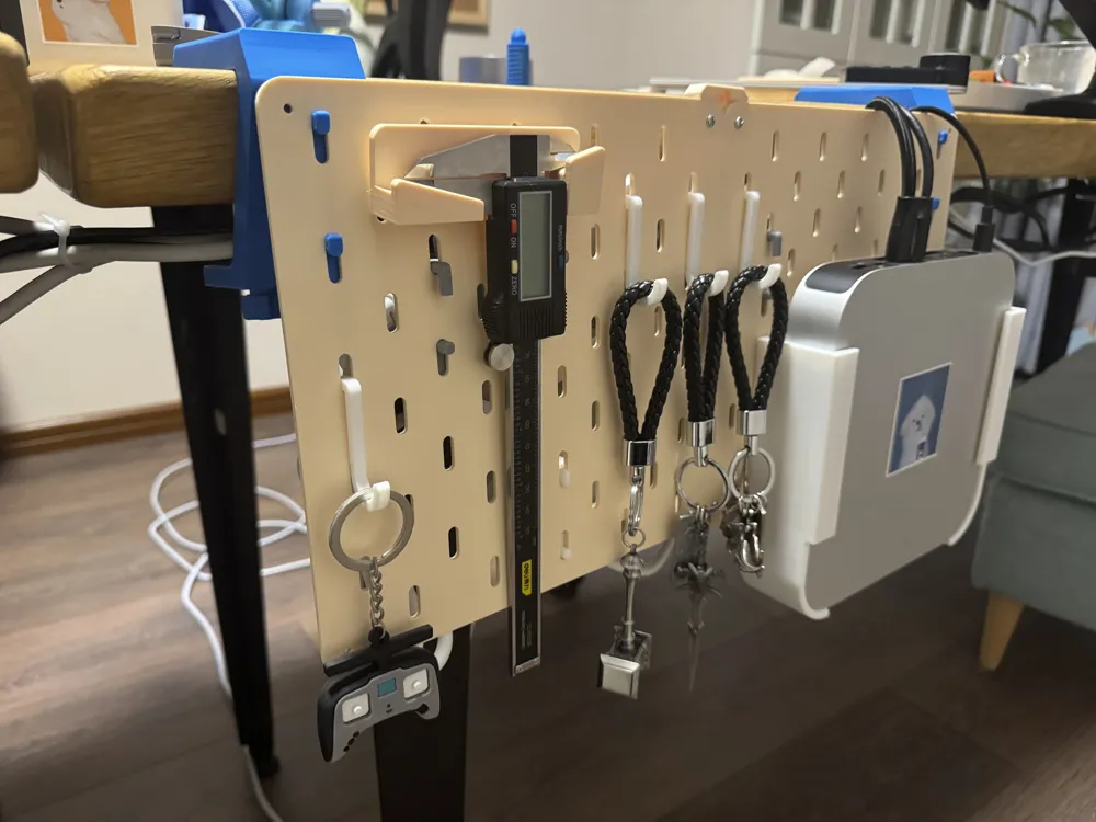 SKADIS pegboard desk edge mount - Free 3D Print Model - MakerWorld