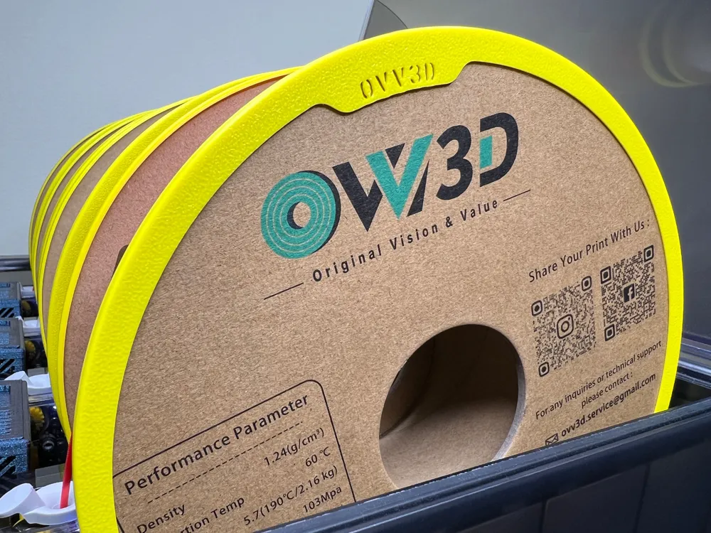OVV3D 197mm Bambu Lab AMS Cardboard Spool Adapter by DesignCraft ...