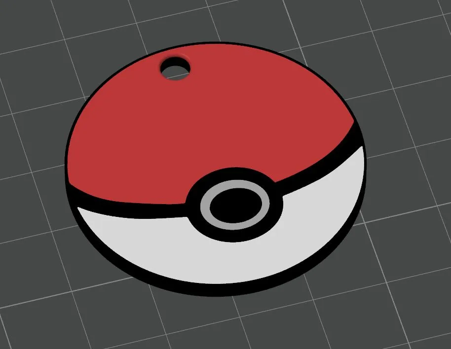 Pokeball keychain by Carlson - MakerWorld