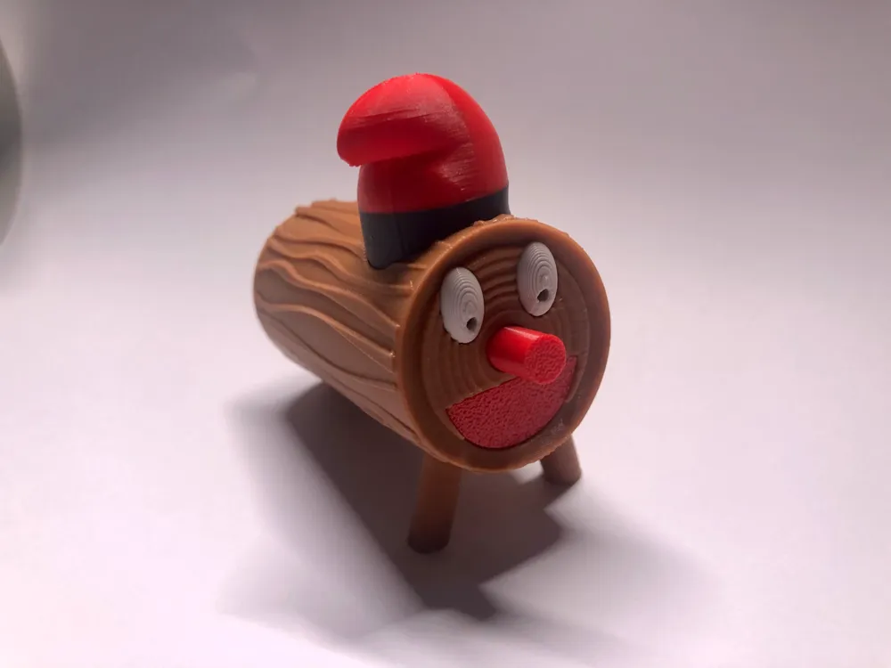 Christmas Log (Caga Tió) - Free 3D Print Model - MakerWorld