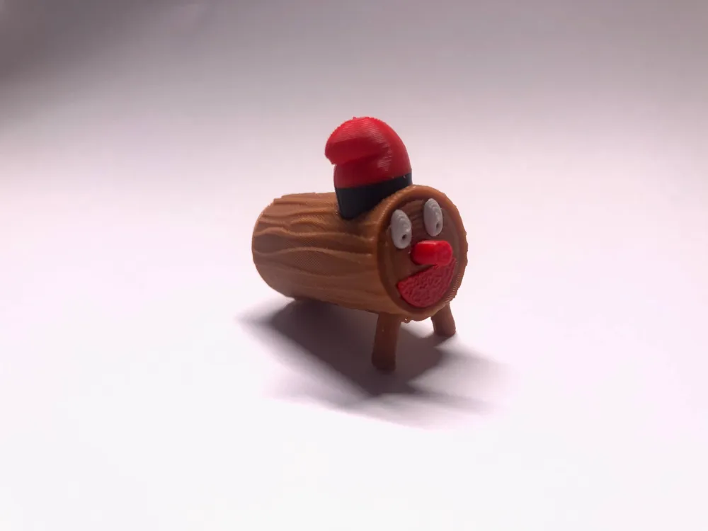 Christmas Log (Caga Tió) - Free 3D Print Model - MakerWorld