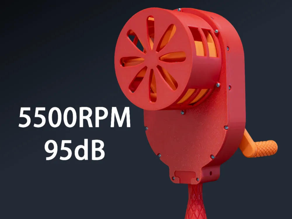 手摇报警器/Hand operated siren by WILL00027 MakerWorld: Download Free 3D Models