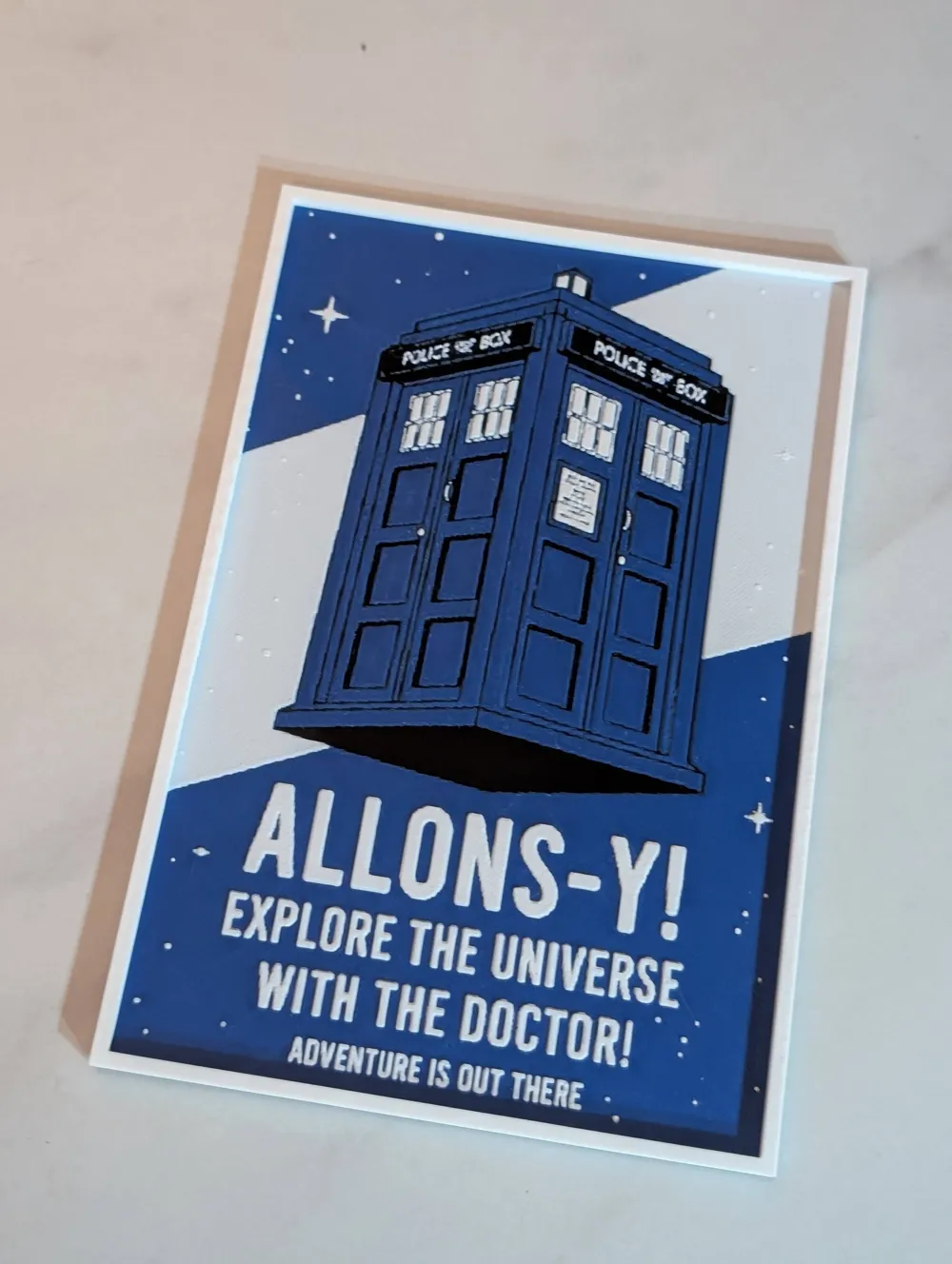 Dr Who - TARDIS Travel Poster - 10th Doctor - Free 3D Print Model ...