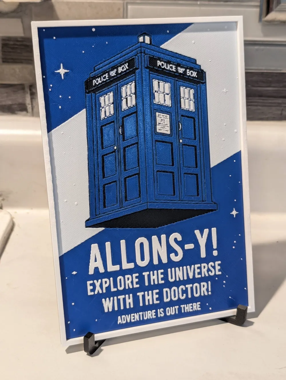 Dr Who - TARDIS Travel Poster - 10th Doctor - Free 3D Print Model ...