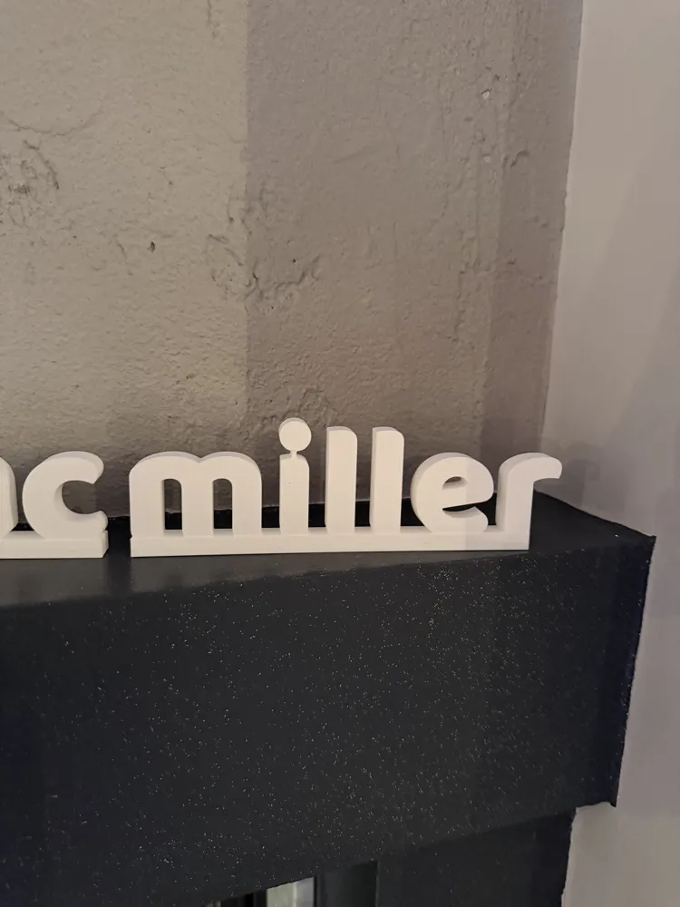Mac Miller - Name Sign Rap Artdec - Free 3D Print Model - MakerWorld