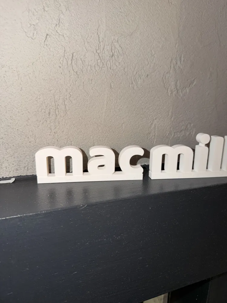 Mac Miller - Name Sign Rap Artdec - Free 3D Print Model - MakerWorld