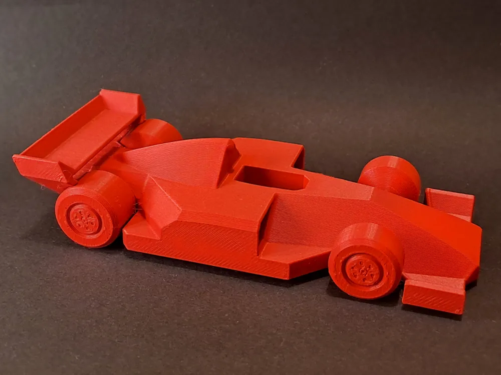 Print-in-Place Race Car with Spinning Wheels - Free 3D Print Model ...