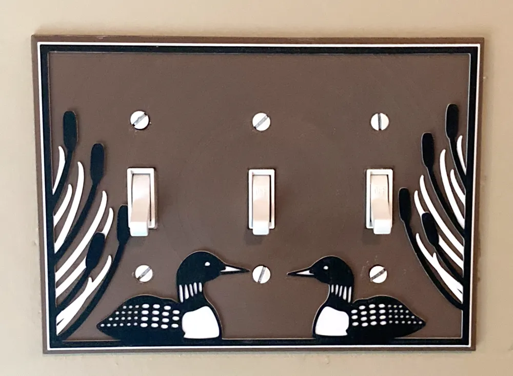 Loons, Cattails & Reeds Triple Light Switch Cover by PenolopyBulnick ...