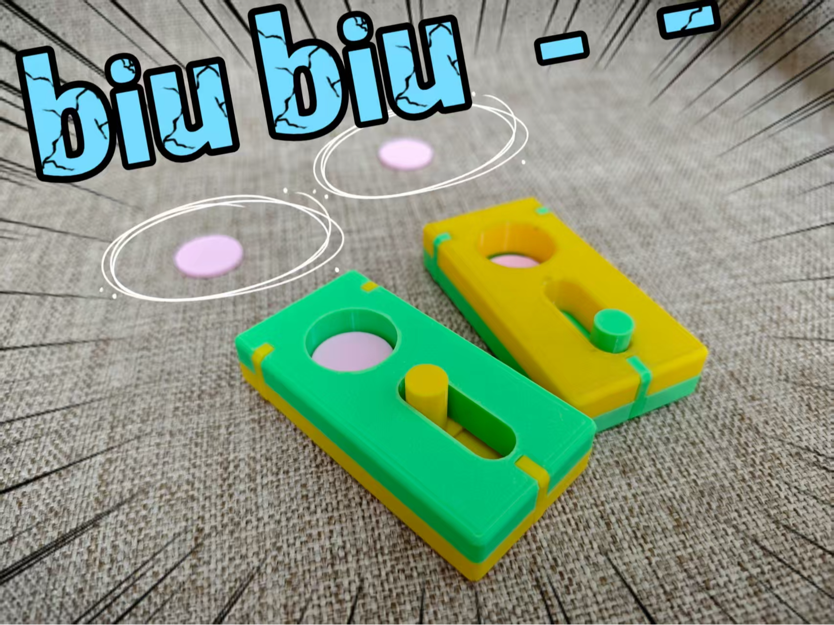 Disc Launcher (fully 3D Printed, no hardware needed, safe and non ...