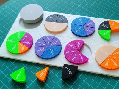 Fractions - Free 3D Print Model - MakerWorld