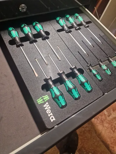 Skadis Top Mount for Wera Screwdrivers (MMU/AMS/multicolor) Remixed by daclasen - MakerWorld