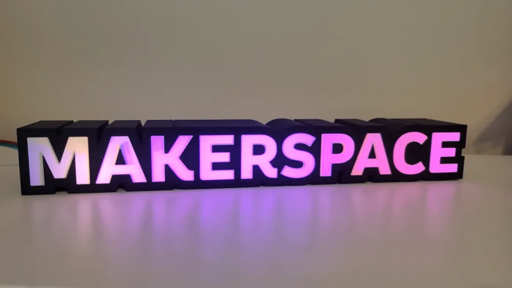 Makerspace Light Box Sign by jakejcarter - MakerWorld