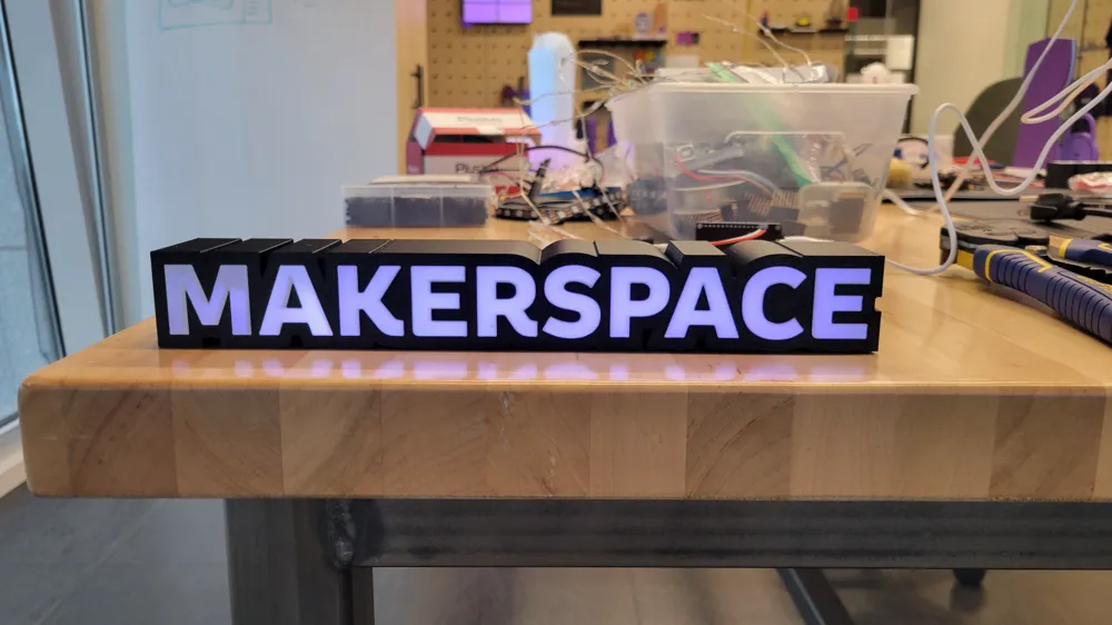 Makerspace Light Box Sign by jakejcarter - MakerWorld