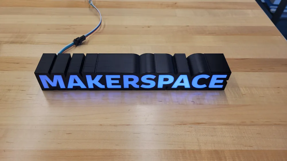 Makerspace Light Box Sign by jakejcarter - MakerWorld