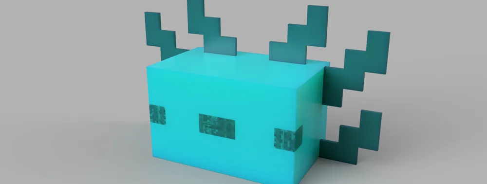 Minecraft Axolotl Head Fridge Magnet by anAxolotl - MakerWorld