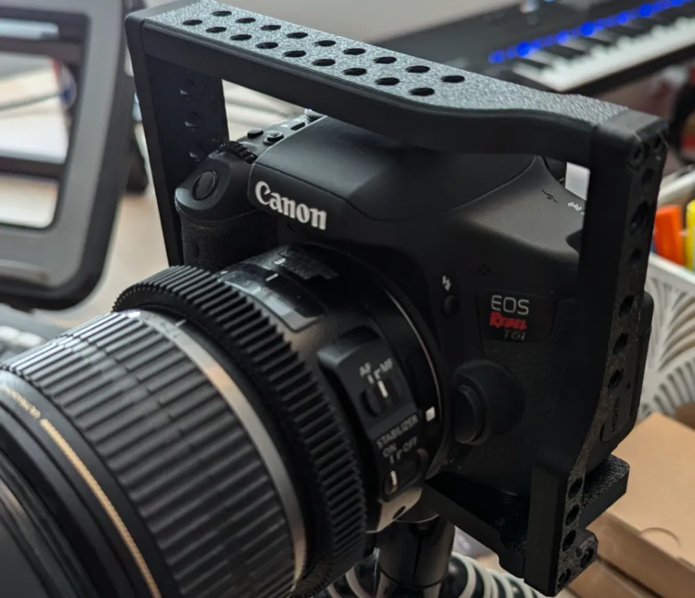 Canon Rebel T6i (EOS 750D) Camera Cage - Free 3D Print Model - MakerWorld