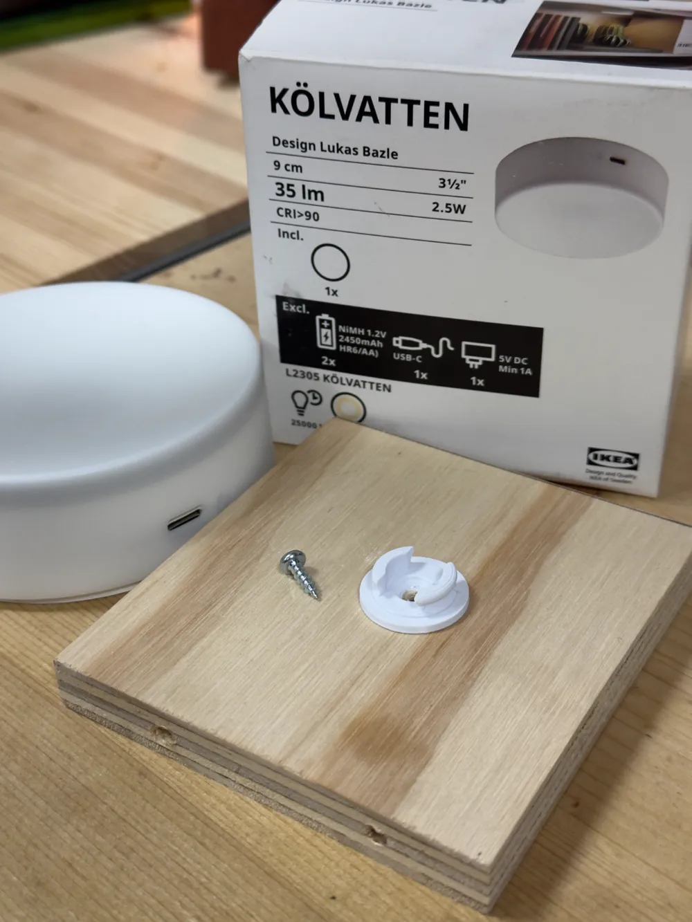 IKEA Kolvatten LED Light attachment replacement by brchhome - MakerWorld