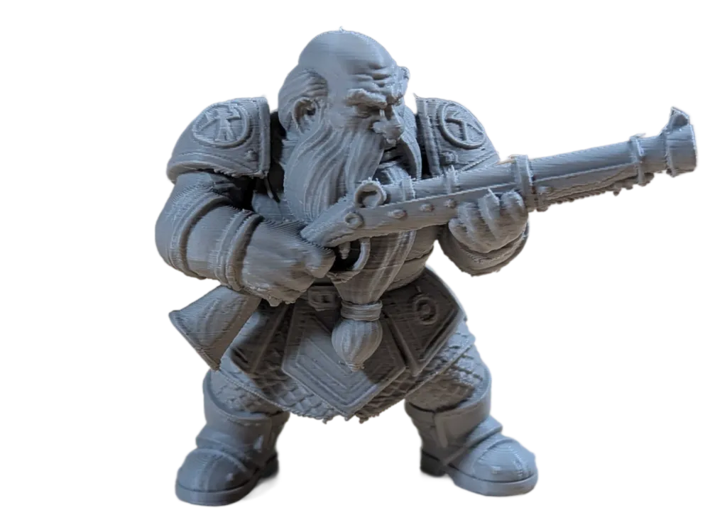 DnD Dwarf Male Rifleman Ready for Action by Alan-and-Jordi MakerWorld ...