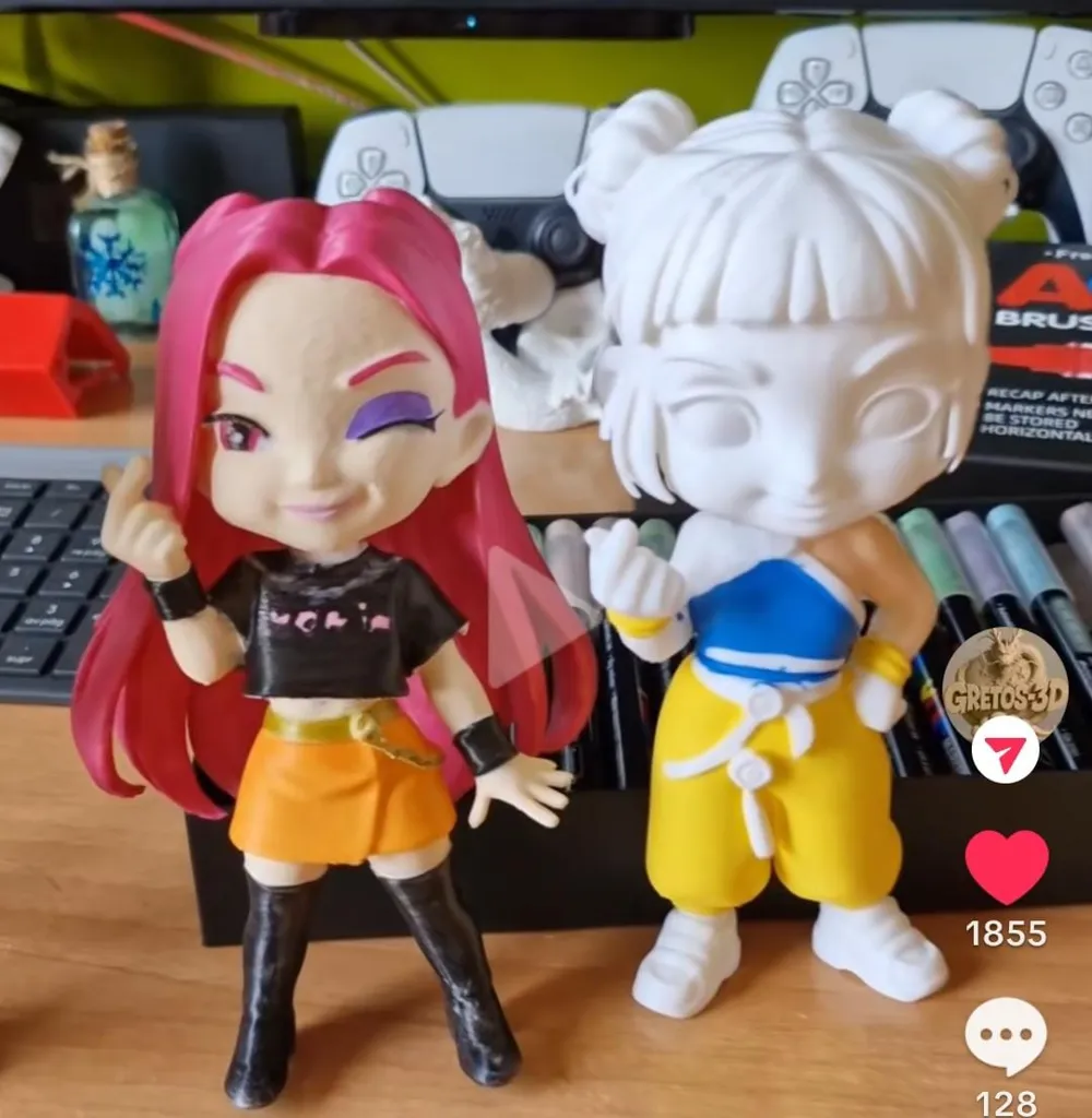 zoey from the kpop demon hunters warriors by GRETOS 3D MakerWorld: Download Free 3D Models