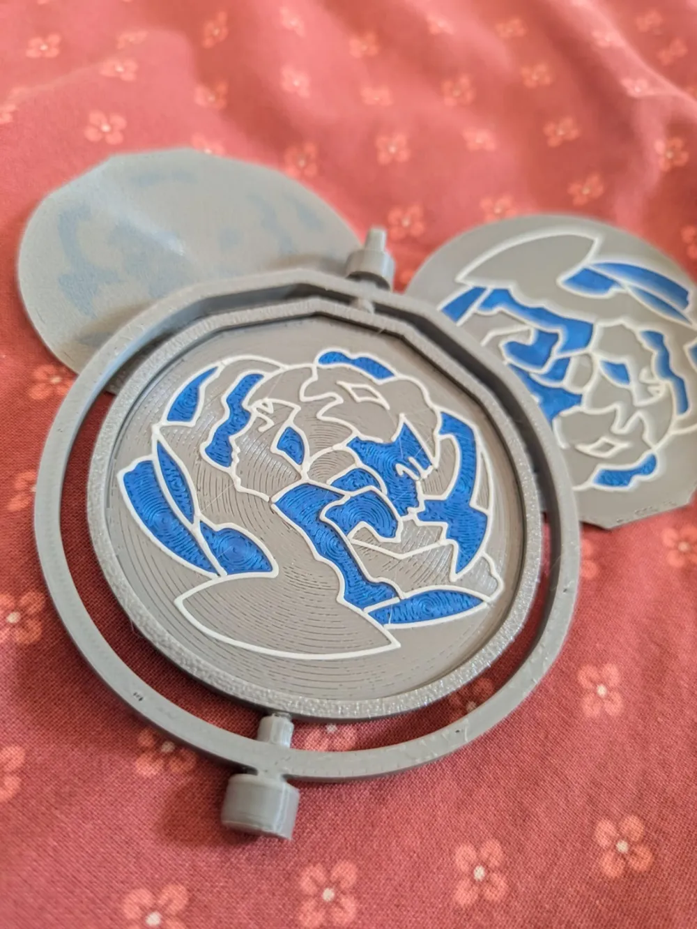 Spinning Jinx and Ekko rose necklace - Arcane by 2giri MakerWorld ...