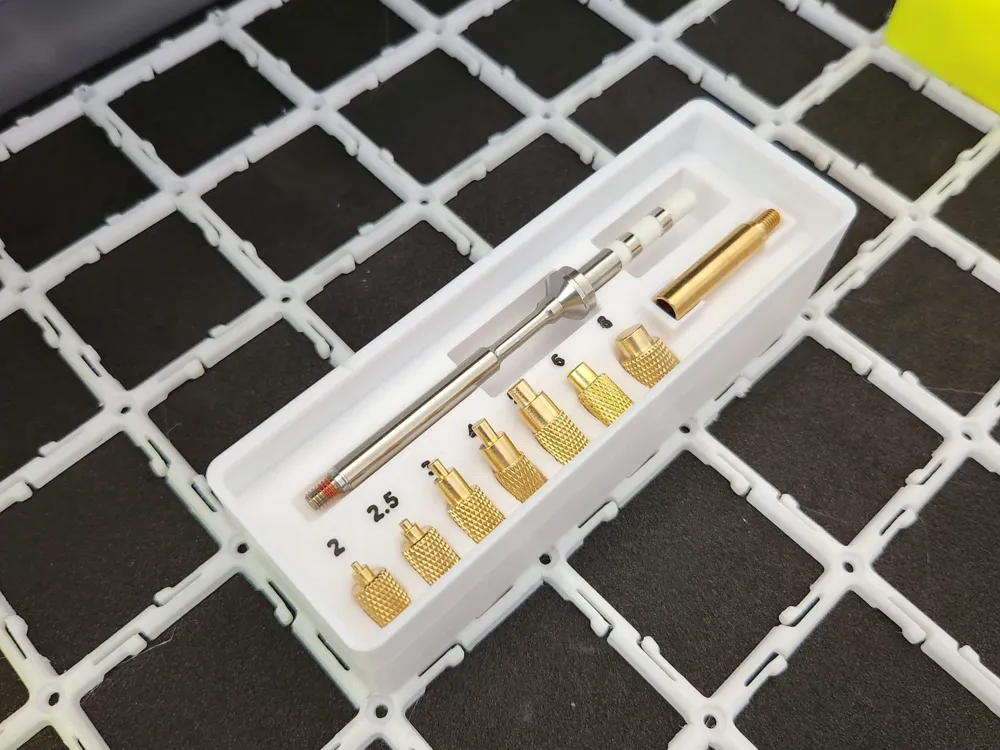 Heat-set Tips Gridfinity Bin (TS100 101 Pinecil) Remixed by Print Doc ...