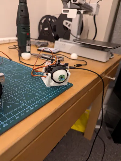 Animatronic Eye - V4 by Morgan Manly MakerWorld: Download Free 3D Models