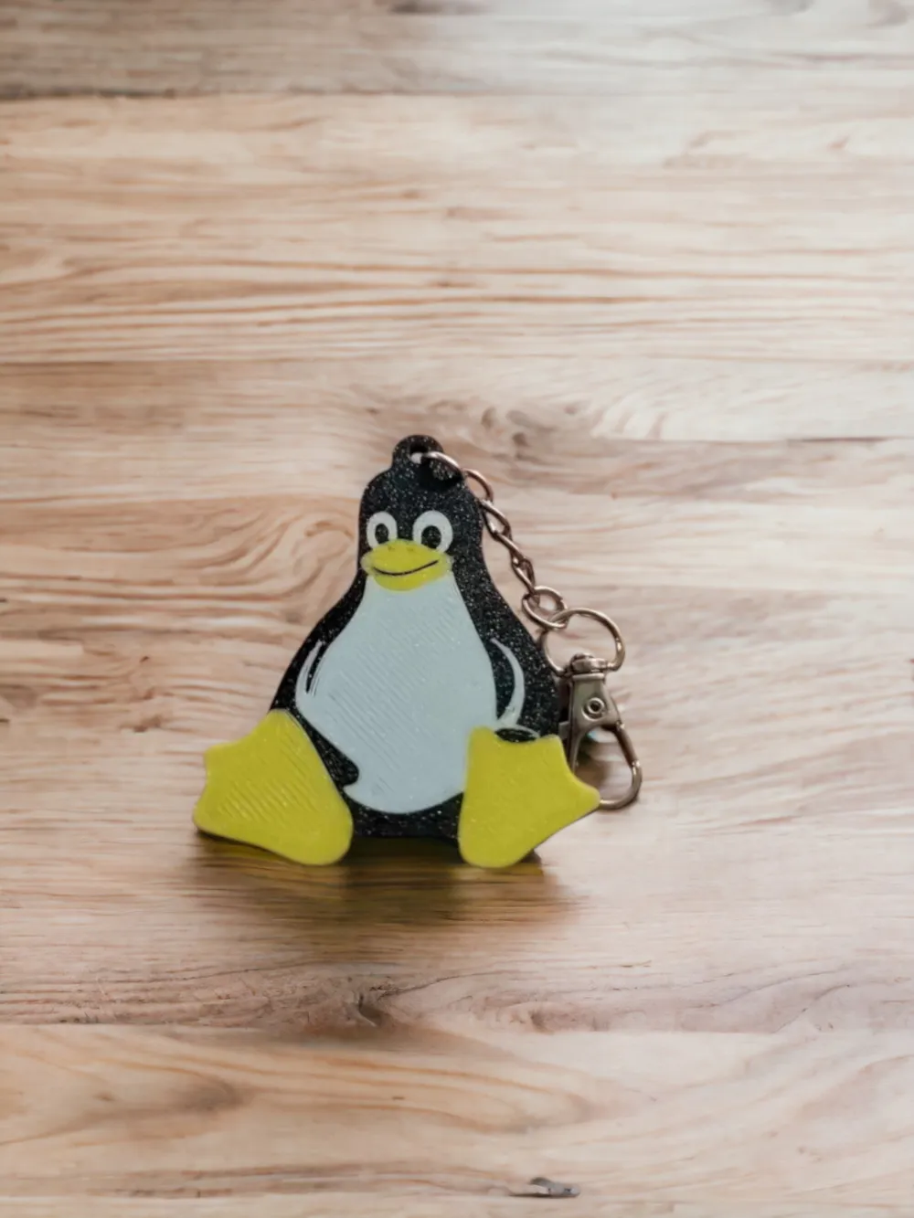 Linux Keychain Tux Penguin by Lilac Rage - MakerWorld