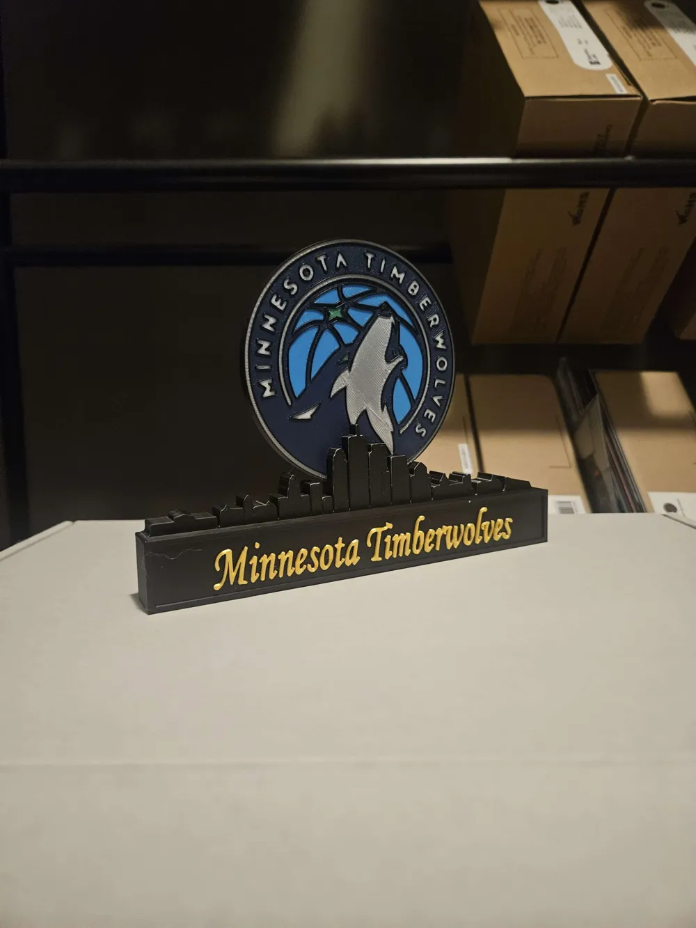 Minnesota Timberwolves with skyline by Jessie_3d_art MakerWorld ...