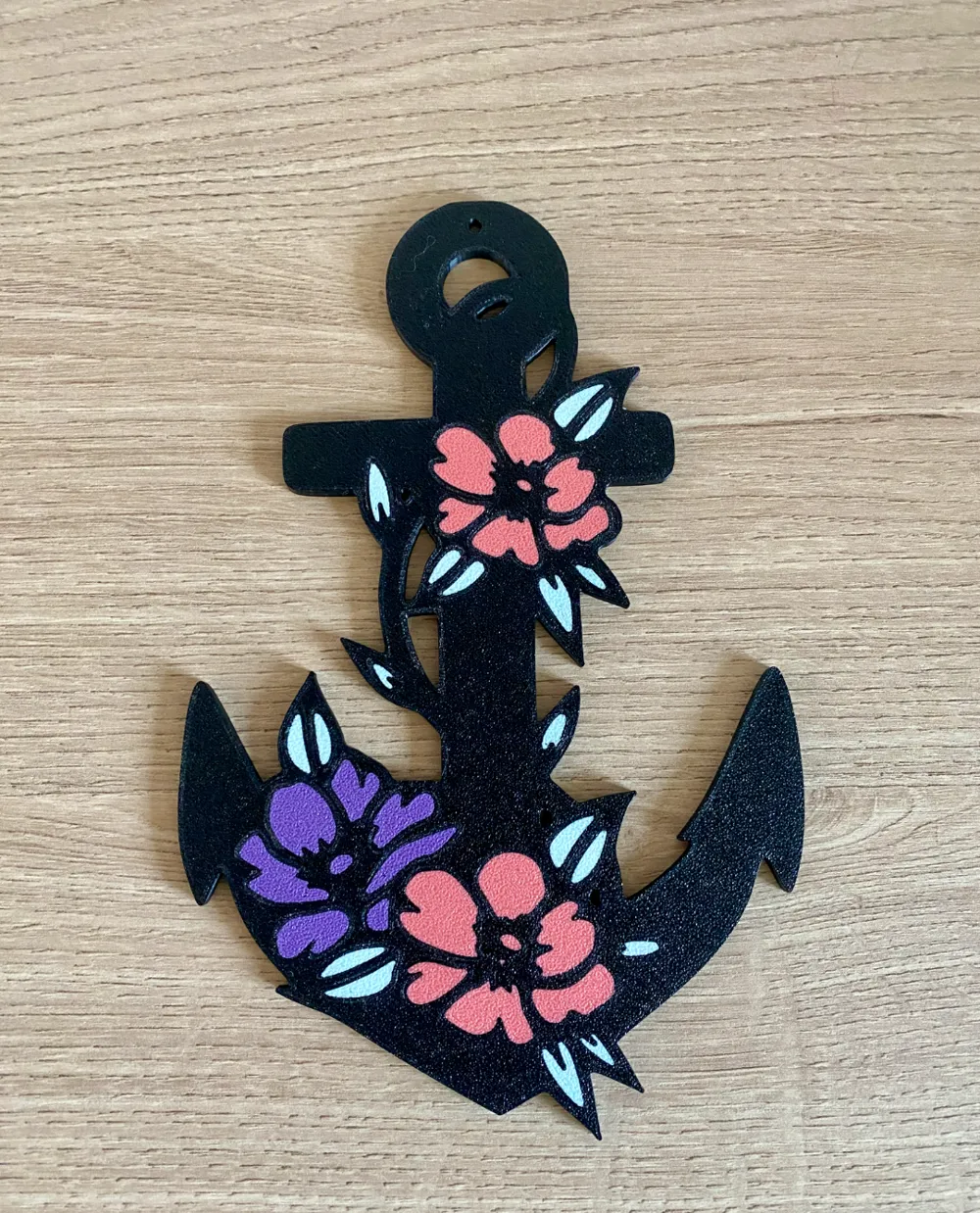 anchor flower wall art by Babylone - MakerWorld