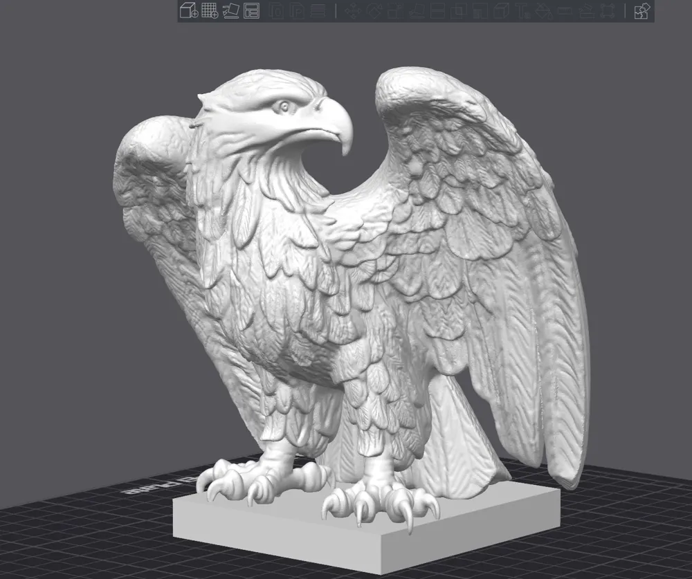 Eagle statue (with added details and fixed base) Remixed by NexNex2024 ...
