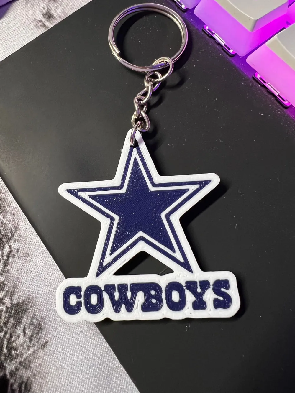 Dallas Cowboys Keychain by Munark - MakerWorld