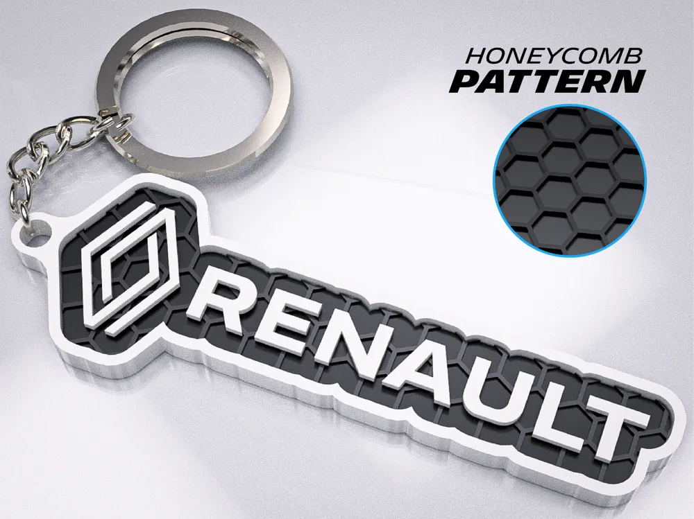 Renault Keychain by Krystian3D MakerWorld: Download Free 3D Models