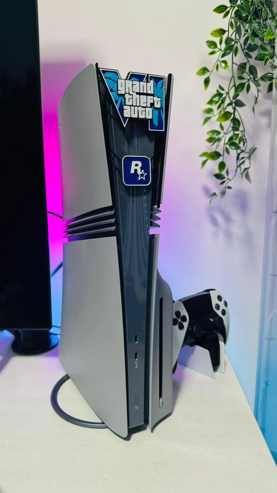 Cover PS5 GTA VI gta 6 logo - Free 3D Print Model - MakerWorld