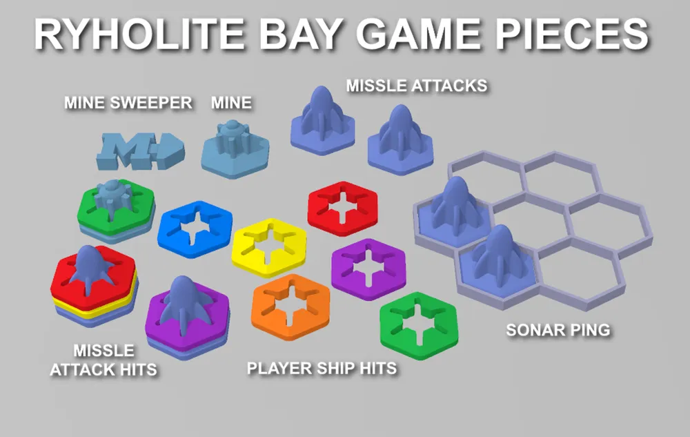 Rhyolite Bay - Naval Warfare Game Pieces by Ritz - MakerWorld