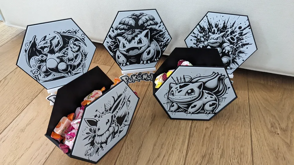 Caja de Caramelos Hexagonal Pokémon por Seb3D MakerWorld: Descarga ...